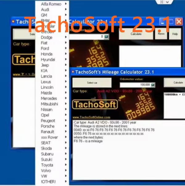 🧮 TachoSoft Mileage Calculator 23.1 – Odometer Correction Software with License 📘 - Master ...