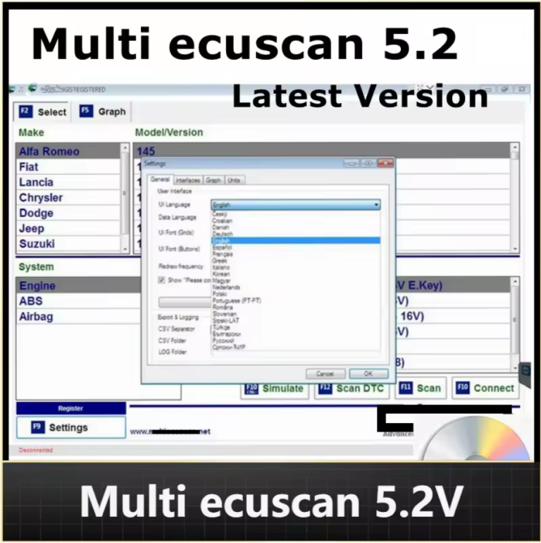 🚗 Multiecuscan V5.2 Registered – Full Diagnostic Software for Fiat/Alfa ...