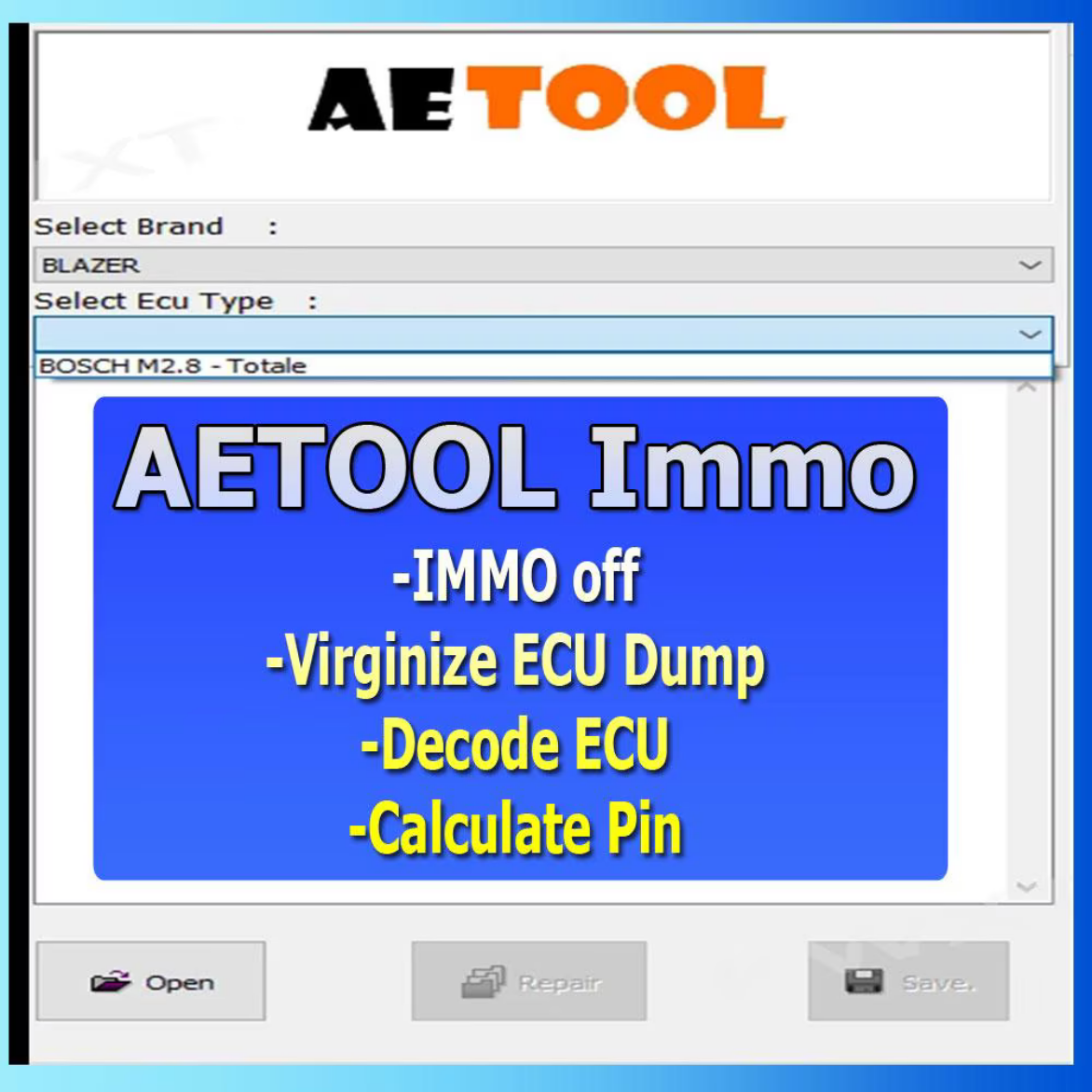 🔧 AETOOL v1.3 – ECU Decoding & IMMO OFF Software 🧠🚗 - Master Tuning ...